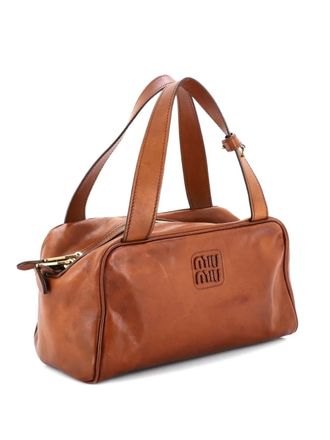 Miu Miu sac port&eacute; &eacute;paule Bauletto Bag - Marron