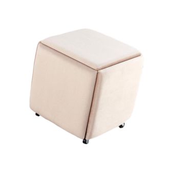 Generic 5-teiliger Make-up-Hocker mit R&auml;dern, Sitzgelegenheiten for kleine R&auml;ume, stapelbare Kombinationshocker, for den Innen- und Au&szlig;enbereich im B&uuml;ro und a