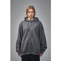 VETEMENTS Boxing Logo Oversized Zip-Up Hoodie