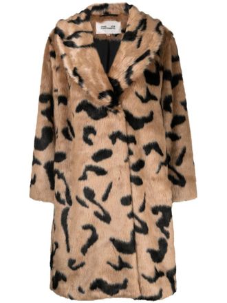 Diane Von Fürstenberg manteau à imprimé animalier - Tons neutres