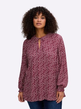 Sheego Klassische Bluse Tunika Langarm