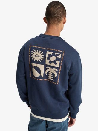 Quiksilver Sweatshirt SALT WATER GRAP DARK NAVY