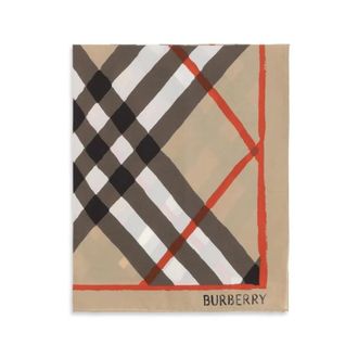 Burberry Foulard en soie &agrave; carreaux - Femme - Accessoires - Multicolore - Taille: ONE Size