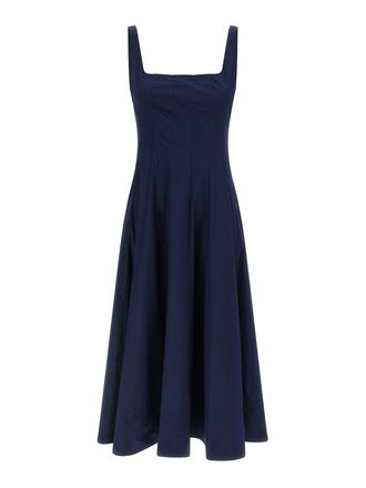 Staud Robe Au Genou - Bleu