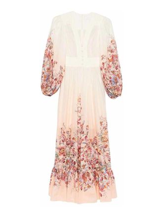 Zimmermann Maxi Robe - Blanc