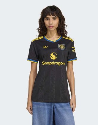 adidas adidas Performance - Manchester United 25/26 - Ausweichtrikot in Schwarz