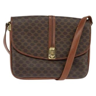 Celine Sac bandouli&egrave;re vintage en plastique Pre-owned - Femme - Pre-owned - Brun - Taille: ONE Size