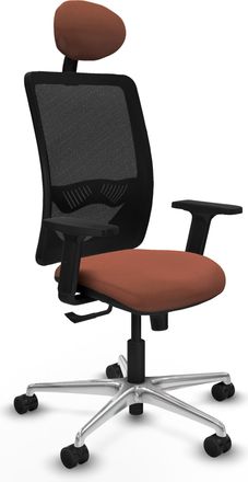 Piqueras y Crespo B&uuml;rodrehstuhl Zulema mit 2D-Armlehnen, h&ouml;henverstellbarer Lendenwirbelst&uuml;tze und festem Kopfteil, ausgestattet mit Sincro 3 Positionen und Schneidesch