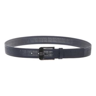 Baldinini Perforierter G&uuml;rtel aus gewalktem Leder - - Accessories - Herren - Blau - 90 CM