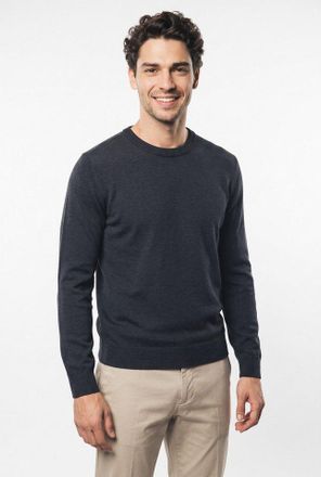 Marc O'Polo Rundhalspullover regular aus softem Bio-Bauwoll-Schurwoll-Mix
