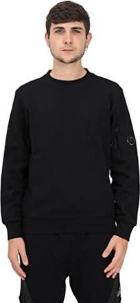 C.P. Company Sweat-shirts pour homme Col rond noir automne hiver 2022/23 100% coton 13CMSS022A-005086W 999, Noir, XL
