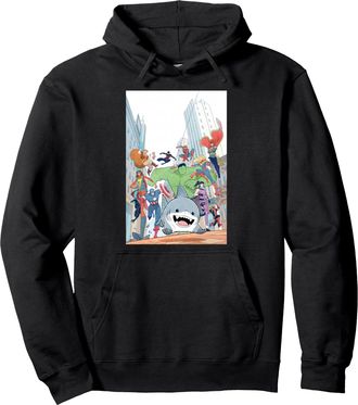 MARVEL Jeff The Land Shark Leads The Super Hero Charge Pullover Hoodie