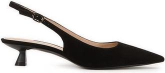 Stuart Weitzman Slingback Stuart Sculpht 35 en cuir su&eacute;d&eacute;