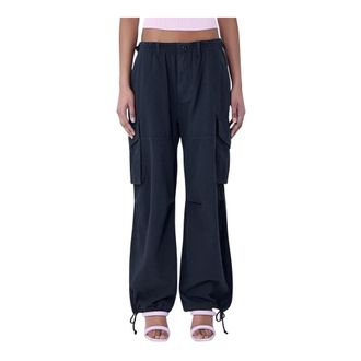 Alexander Wang Femme, Pantalons, Noir, Taille: 38 FR Pantalon cargo &agrave; cordon