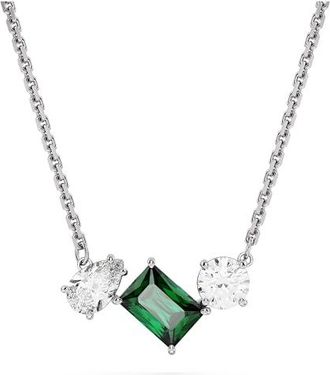 Swarovski Pendentif Mesmera, Tailles variées, Vert, Métal rhodié