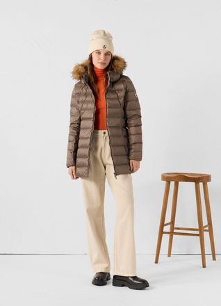 Jott Doudoune mi-longue Grand Froid Taupe Perle - Taille XXL