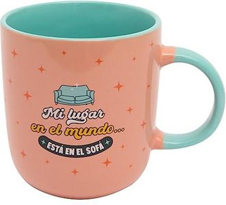 Mr. Wonderful Mr.Wonderful Tasse, Mein Platz in der Welt... ist auf der Couch, 12 x 15,5 x 18,5 cm