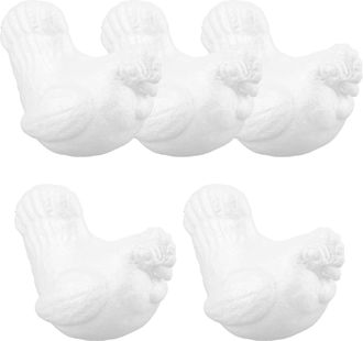 TOPBATHY FOMIYES 5 St&uuml;ck Pack Schaumstoff H&uuml;hner Dekoration 14cm Gro&szlig;e K&uuml;nstliche H&uuml;hnerfiguren aus Leichtem Schaumstoff Festliche Deko f&uuml;r Garten Party und Ru