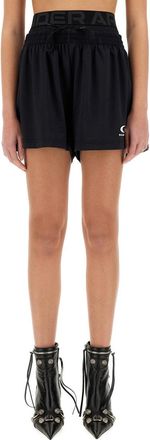 Balenciaga Stretch Polyester Shorts - Black