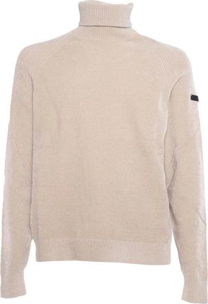 Roberto Ricci Design Rrd, Homme, Pulls, Beige, Taille: 2XL Velvet Turtleneck