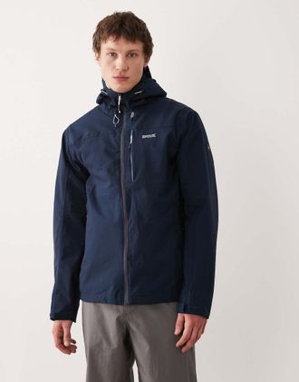 Regatta Birchdale II - Veste &agrave; capuche imperm&eacute;able et respirante - Bleu marine