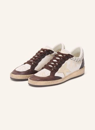 Golden Goose Sneaker Ball Star Mit Schmuckperlen weiss