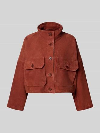 Drykorn Jacke in Leder-Optik mit Pattentaschen Modell ARKLOW