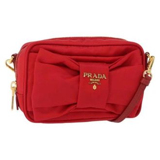 Prada Sac bandouli&egrave;re en nylon Pre-owned - Femme - Pre-owned - Rouge - Taille: ONE Size