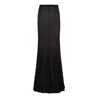 Cortana Jenna Woll-Maxirock - - Skirts - Damen - Schwarzk - L