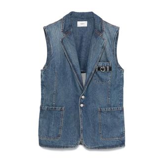 Coperni Blaue Button-Up Jacke mit Taschen - - Jackets - Damen - Blau - S