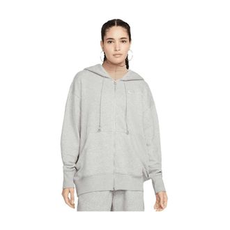 Nike Phoenix Fleece Sweat &agrave; capuche - Femme - Sport - Gris - Taille: 40 FR