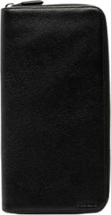 Prada Portefeuille Long Pre-owned - Femme - Pre-owned - Noir - Taille: ONE Size