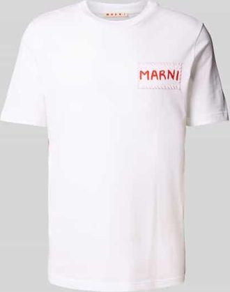 Marni T-Shirt mit Label-Detail
