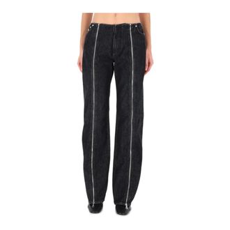 Jean Paul Gaultier Femme, Jeans, Noir, Taille: W26 Jean Zipp&eacute;