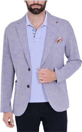 Bob Homme, Vestes, Violet, Taille: L Giacca Blazer Monopetto Destrutturata