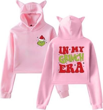 Generic Le Grinch Sweat A Capuche Femme Polaire Hiver Vêtements Femmes Plaid Vetement Pulls Noël Deguisement Costume Oversize Chaud Adulte Pilou Pyjama De Swe