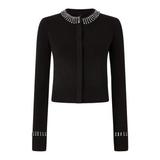 Pinko Stylischer Cardigan Mod. Spezzino - - Knitwear - Damen - Schwarzk - M