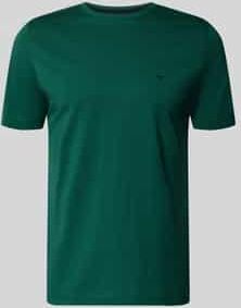 Fynch-Hatton T-Shirt mit Rundhalsausschnitt und Label-Stitching