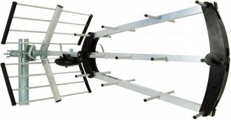 Metronic Antenne dext&eacute;rieur trinappe 20 dB &agrave; fiche f d&eacute;pliable