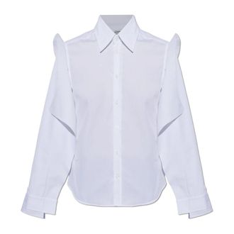 VETEMENTS Hemd mit dekorativ veredelten &Auml;rmeln - - Blouses & Shirts - Damen - Wei&szlig; - M