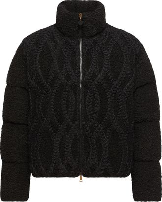 Moncler Moncler Doudoune Courte Nitidule En Boucl&eacute;, Femme, Noir, Taille: 00