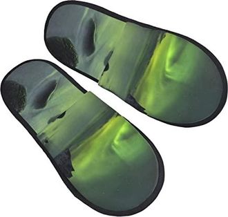 Generic Pantoufles Montagne Du Ciel Nocturne R&eacute;utilisables Fourrure Pantoufles Portative Chaussons DInt&eacute;rieur Pour Automne Int&eacute;rieur Homme L