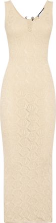 Philipp Plein Viscose Long Dress Monogram