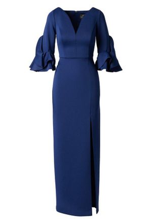 Adrianna Papell Abendkleid Scuba Ankle Dress Modern, clean tailored column gown