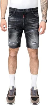 My Brand Homme, Shorts, Multicolore, Taille: W32 Red Paint Short Jeans