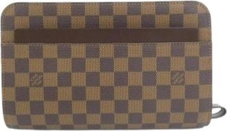 Louis Vuitton Pre-owned Sac &agrave; main en toile Damier - Homme - Pre-owned - Brun - Taille: ONE Size