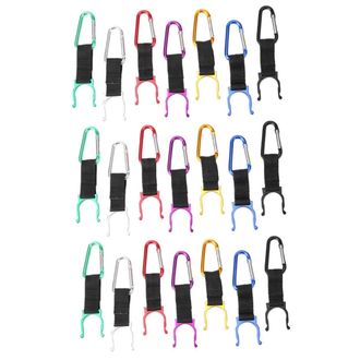 BESPORTBLE 30 Stck. Teiliges D F&ouml;rmiger Aluminiumlegierung Flaschenhalter Clip mit Nylongurt f&uuml;r Wasserflaschen zum Camping Wandern Fahrrad Rucksack G&uuml;rtel Befes