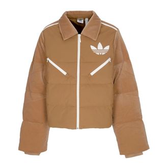 adidas Velvet Puffer Daunenjacke - - Sport - Damen - Braun - XL