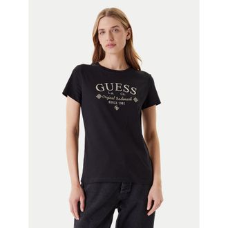 Guess T-Shirt V5YI03 I3Z14 Schwarz Regular Fit