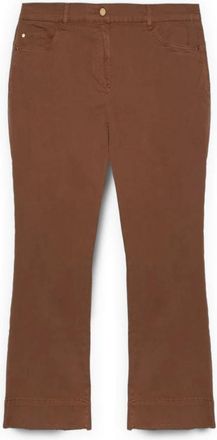 Fiorella Rubino Femme, Pantalons, Brun, Taille: 52 FR Pantalon &Eacute;vas&eacute; Court